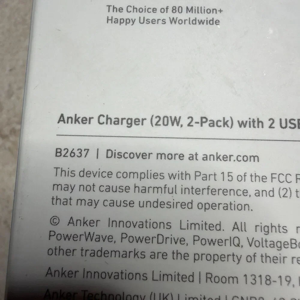 Anker | Cell Phones & Accessories | Anker 51 2w Usbc Fast Charger 2pack ...